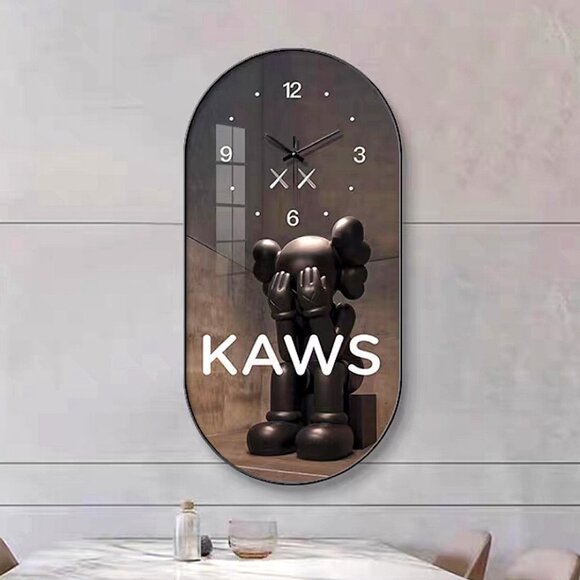 KAWS | Wall Decor | 32x6 In Kaws Inspired Wall Clock Collectible Wall ...